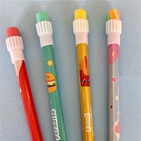 LÁpis Food Sorvete Hamburguer Batata E Refrigerante Papelaria Colorir