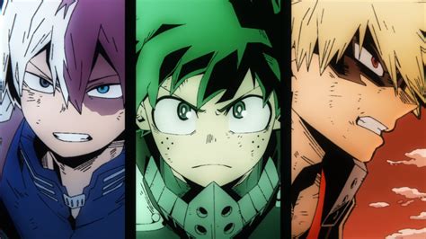 Download Katsuki Bakugou Izuku Midoriya Shoto Todoroki Anime My Hero Academia HD Wallpaper