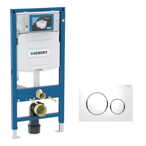 Pack Geberit Duofix 320 Plaque De Commande Sigma 20 Blanc Chrome