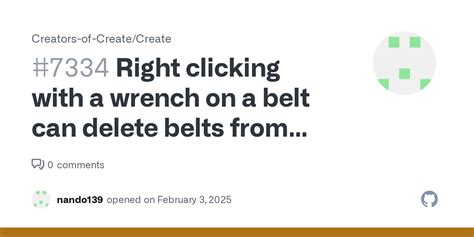 Right Clicking With A Wrench On A Belt Can Delete Belts From Your Inventory · Issue 7334