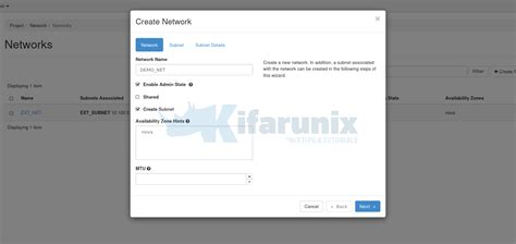 How To Configure OpenStack Networks For Internet Access Kifarunix Com