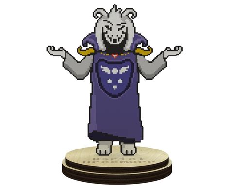 Undertale Asriel Dreemurr Wooden Figurine Collectible Figurine