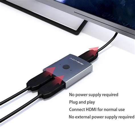 Plug And Play Hub Manual HDMI Switch HDCP D P Grandado