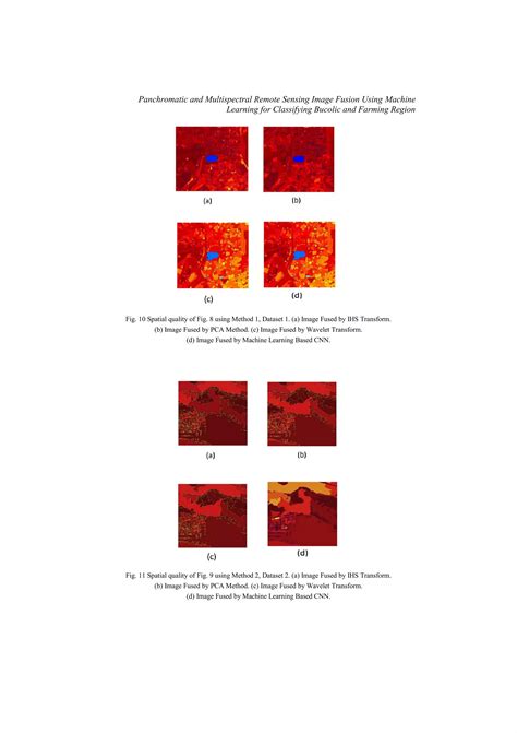 Panchromatic And Multispectral Remote Sensing Image Fusion Using Machine Learning For