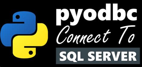 python 파이썬 DBMS 접근하기 pyodbc 설치 및 사용법 접속 및 SQL 수행