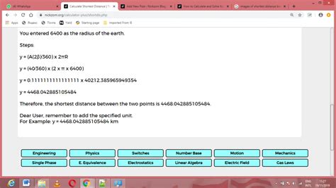 How To Calculate And Solve For Shortest Distance Between Two Points Latitude And Longitude