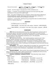 Module 8 Notes Module 8 Notes Sexual Intercourse COITUS COPULATION PAREUNIA FORNICATION