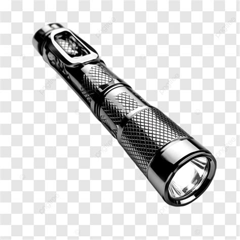 Durable Flashlight With Detailed Metallic Textures And Modern Look