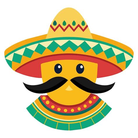 Premium Vector A Cartoon Character With Mustache And A Hat Design