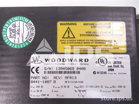 Woodward Multi Function Digital Relay Power Supply 24 Volts Dc For Sale
