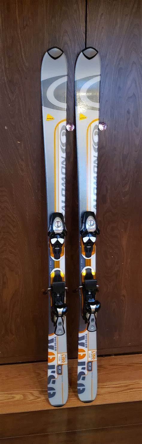 Womens 150cm Skis Salomon Pilot Verse 8w With S710 Bindings Used Good Condition Sidelineswap