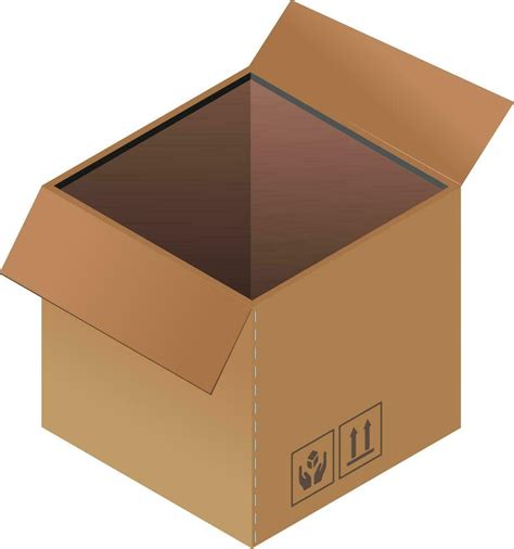 Illustration Of Open Cardboard Box 31744567 Vector Art At Vecteezy
