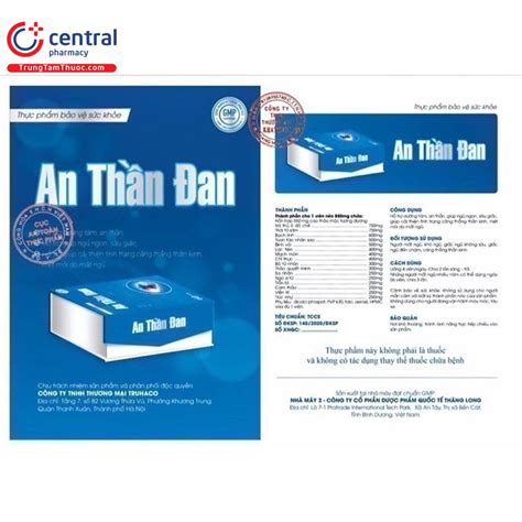 ChÍnh HÃng Thuốc An Thần Đan Cải Thiện Chất Lượng Giấc Ngủ