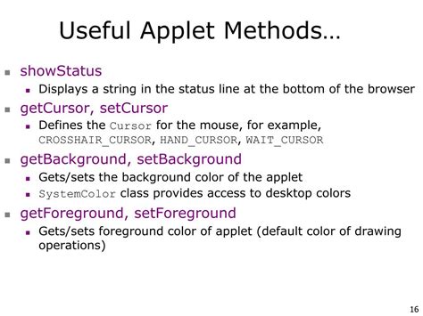 Ppt Applets Lecture 1 2 And 3 Powerpoint Presentation Free Download Id6310036