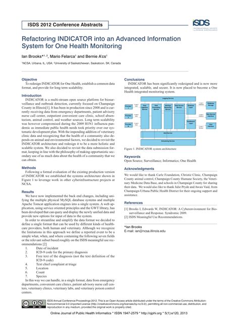 Pdf Refactoring Indicator Into An Advanced Information System For One