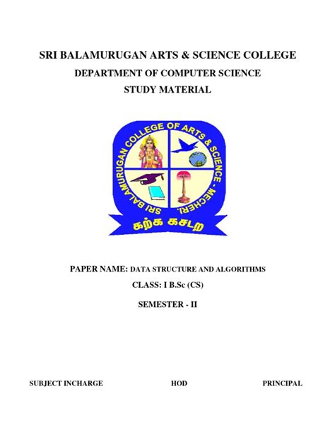 Ds Unit I Pdf Data Structure Data Type