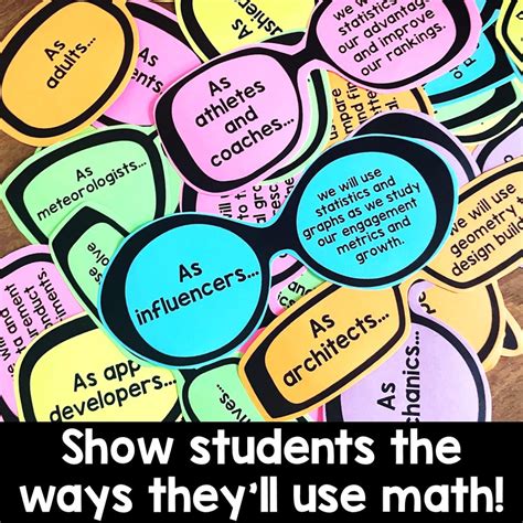 Summer Math Bulletin Board With Sunglasses Math Careers Posters