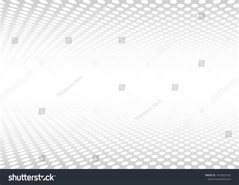 Perspective Dot Halftone Abstract Background Vector Stock Vector Royalty Free 1423832432