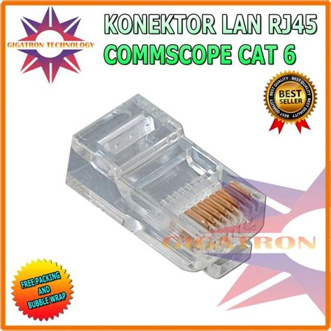 Jual Commscope Connector Rj Cat Konektor Rj Cat Isi Pcs Shopee Indonesia