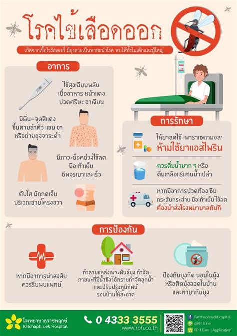 โรคไข้เลือดออก รู้จักป้องกันก่อนสายเกินแก้ 拉查普魯克醫院