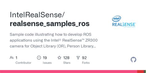 Github Intelrealsense Realsense Samples Ros Sample Code Illustrating