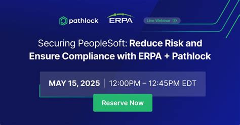Peoplesoft Enterprisesecurity Pathlock Erpa Accessgovernance… Pathlock