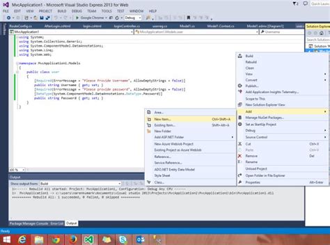 Login Form Using Mvc Razor