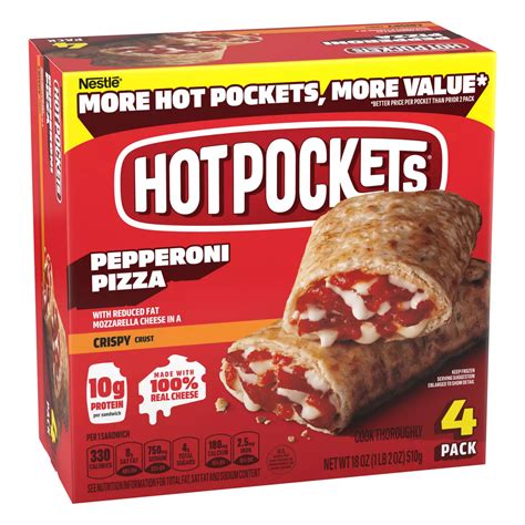 Hot Pockets Pepperoni Pizza Frozen Sandwiches Shop Sandwiches At H E B