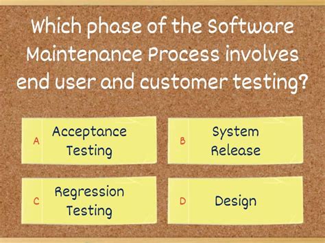 Software Evolution And Maintenance Quiz
