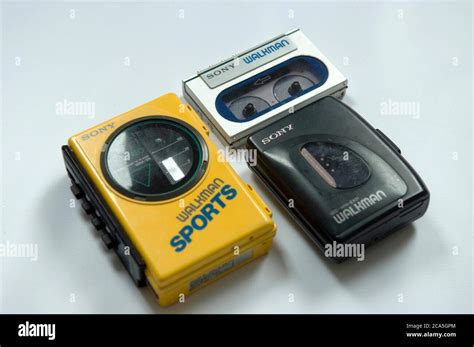 Different Models Of The Iconic Sony Walkman Portable Cassette Player