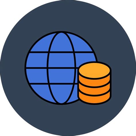 Network Line Filled Multicolour Circle Icon 37775097 Vector Art At Vecteezy