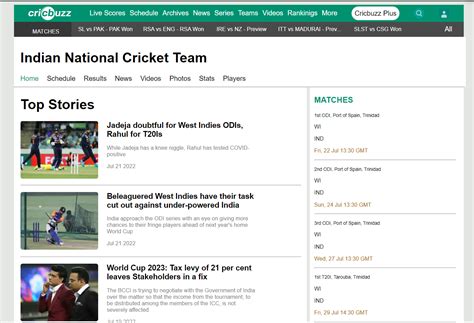 Github Amardeep115cricbuzz Clone This Is A Cloned Webiste Of Cricbuzz This Is A Webisite