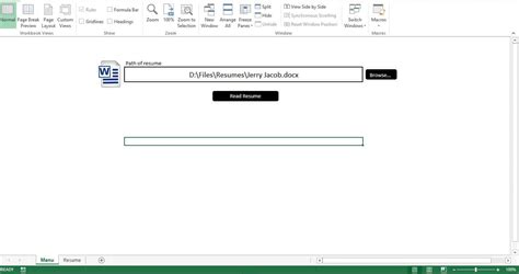 How To Create Your Own Resume Reader With Excel Vba