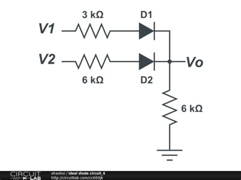 Ideal Diode Circuit CircuitLab