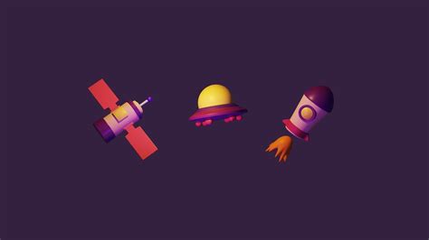 Stylised Space Assets Pack Free 3d Model Cgtrader