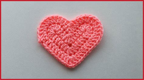 Простое вязаное Сердце Вязание крючком Crochet Heart Youtube