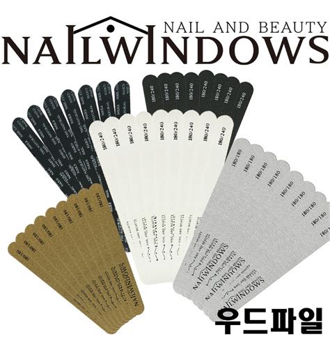 네일윈도우 국내 자체생산 고퀄리티 네일우드파일잘갈리고 오래쓰는 네일파일손톱각질정리 티몬