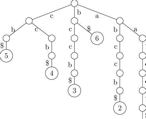 Suffix Tree Of String Aabccb Download Scientific Diagram