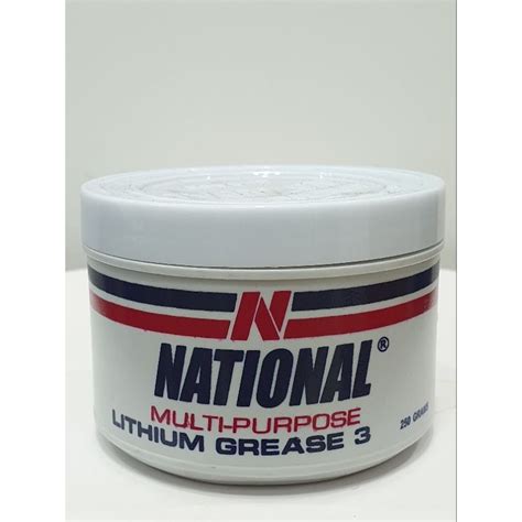 National Multi Purpose Lithium Grease 3 250g And High Temp Lithium Complex Grease 500g Shopee