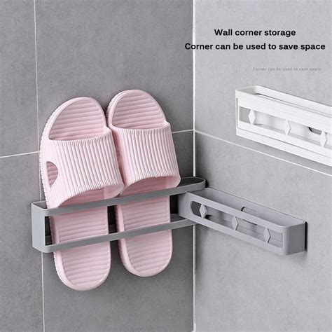 Купить Складные Тапочки портативная обувь полка органайзер настенный без ударов полка