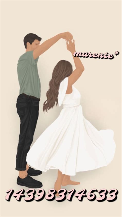 Cute Couple Illustration Bloxburg Decal In 2024 Custom Illustrated