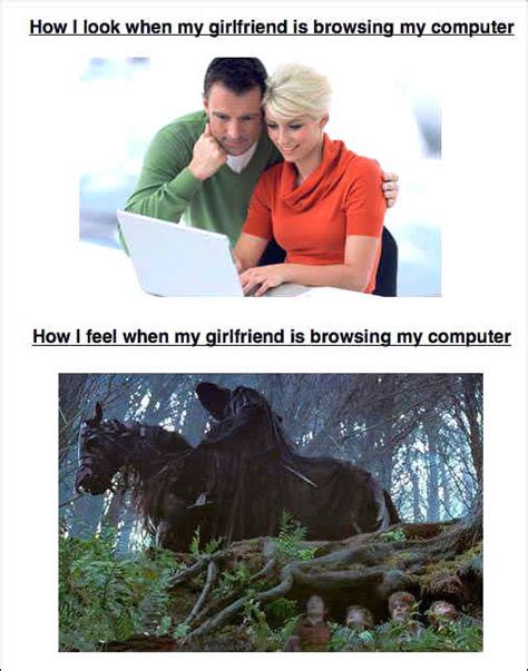 When My Girlfriend Is Browsing My Computer GAG