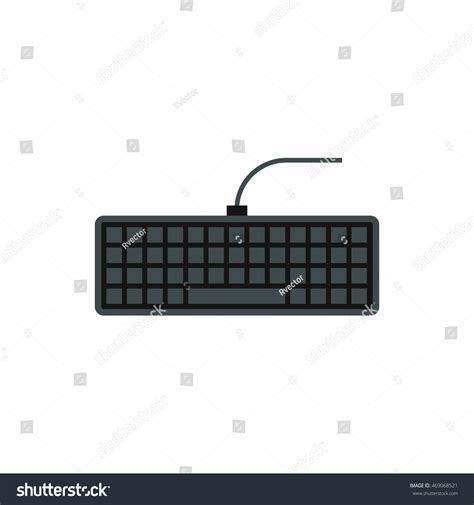 Keyboard Icon Flat Style Isolated On Stock Vector Royalty Free 469068521 Shutterstock