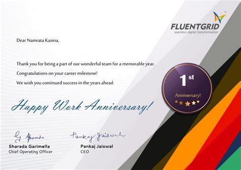 Namrata Kasina On Linkedin Successfully Completed 1 Year At Fluentgrid