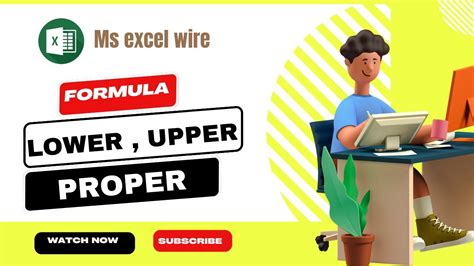How To Use Upper Lower Proper Formula In Excel Upper Lower