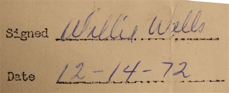Willie Wells Psa Autographfacts℠