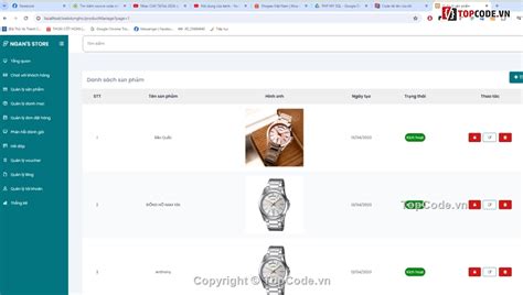 source code website bán hàng shop đồng hồ viết bằng [php and mysql]