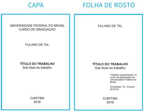 Capa De Trabalho Nas Normas Abnt 2019 Aprenda Fazer O Vrogue Co