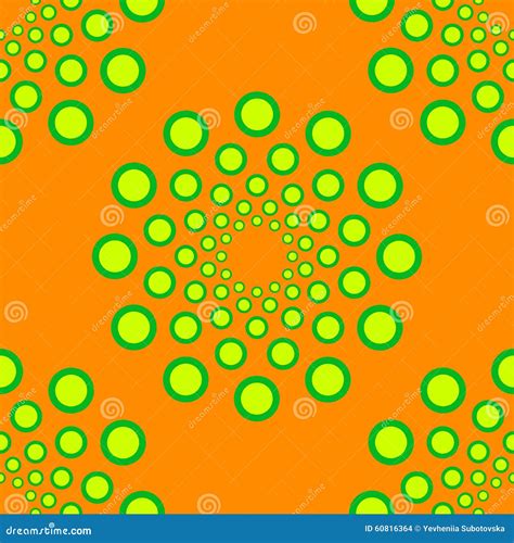 Seamless Dotted Circles Pattern Vector Repeating Stock Vector Illustration Of Ornate Array