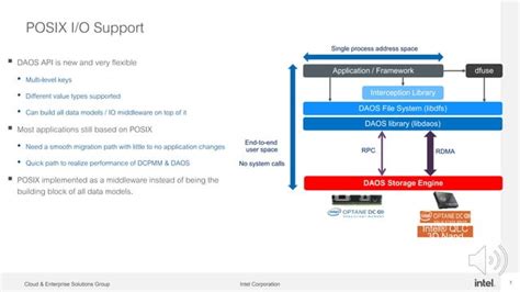 Daos Middleware Overview Pptx Databases Computer Software And